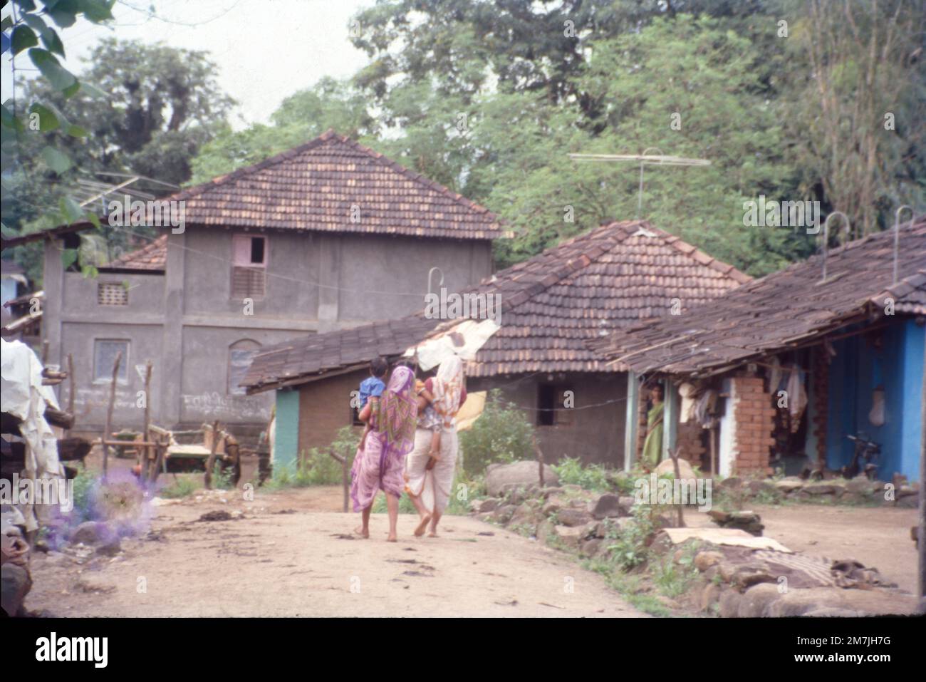 Village Scene in Maharashtra Village Stock Photo - Alamy