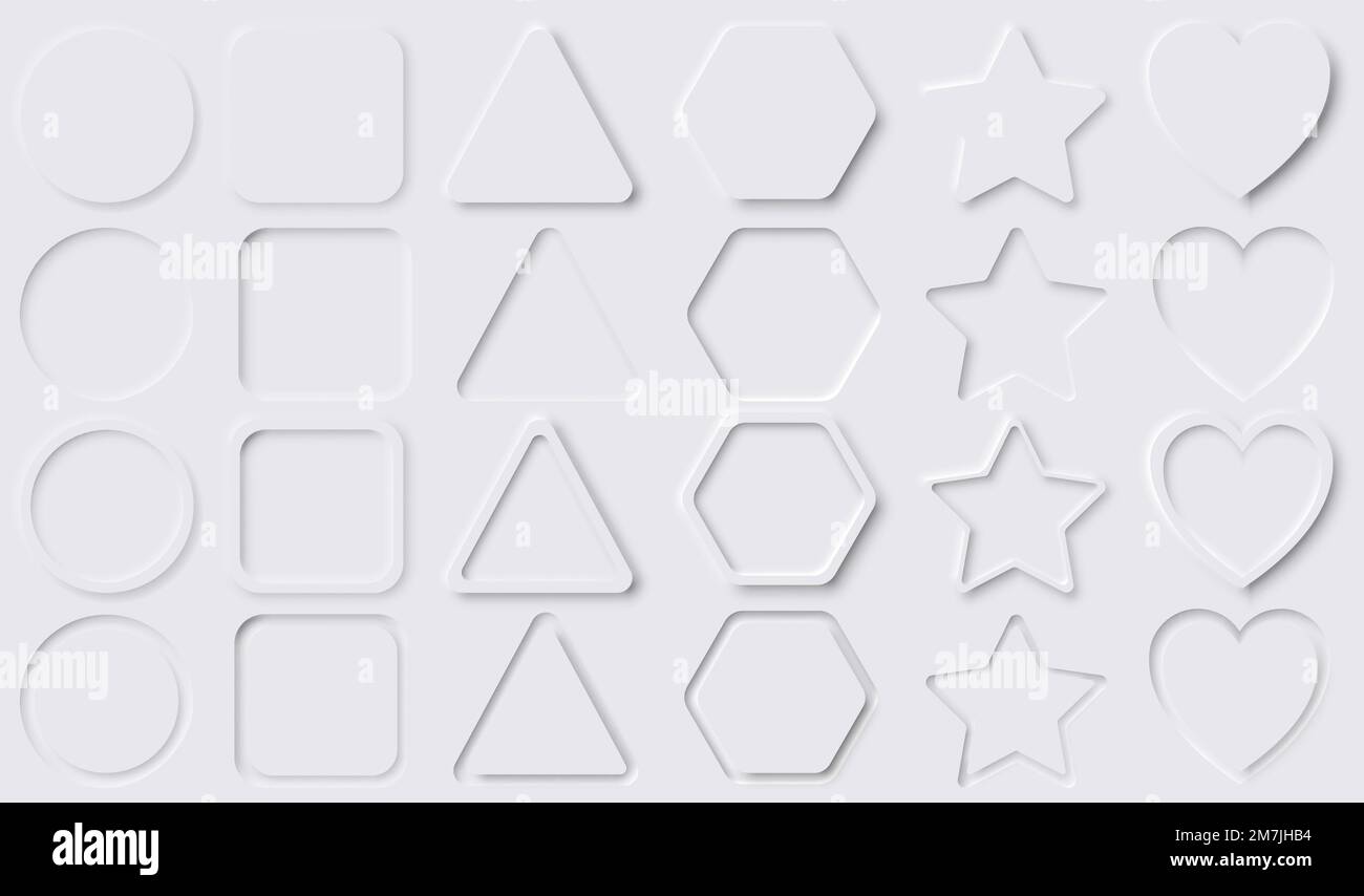 Neumorphic vector vectors hi-res stock photography and images - Alamy