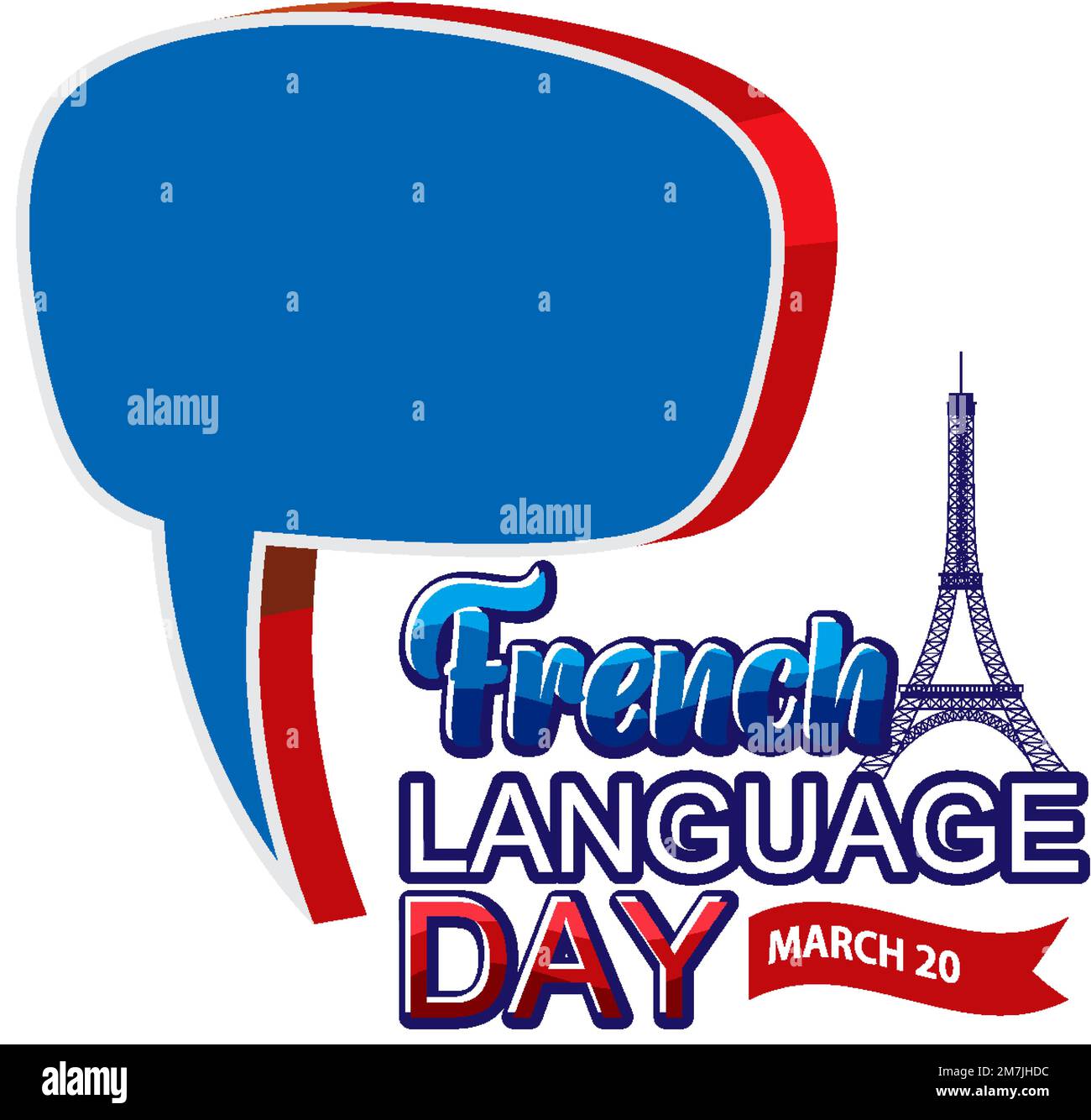 March French Language day illustration Stock Vector Image & Art - Alamy