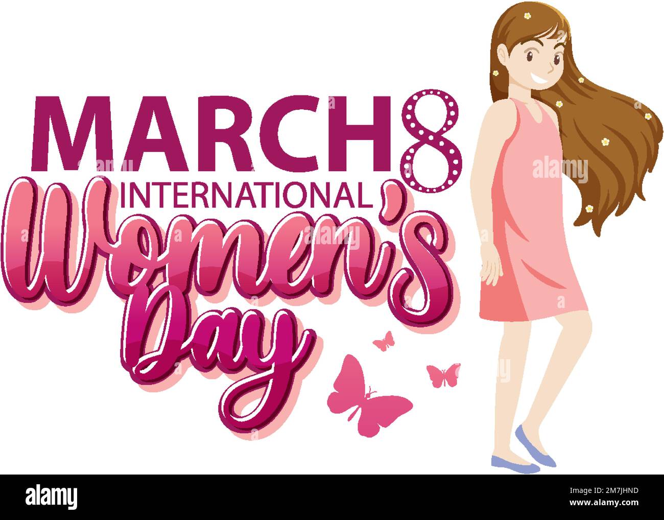 International women day logo illustration Stock Vector Image & Art - Alamy