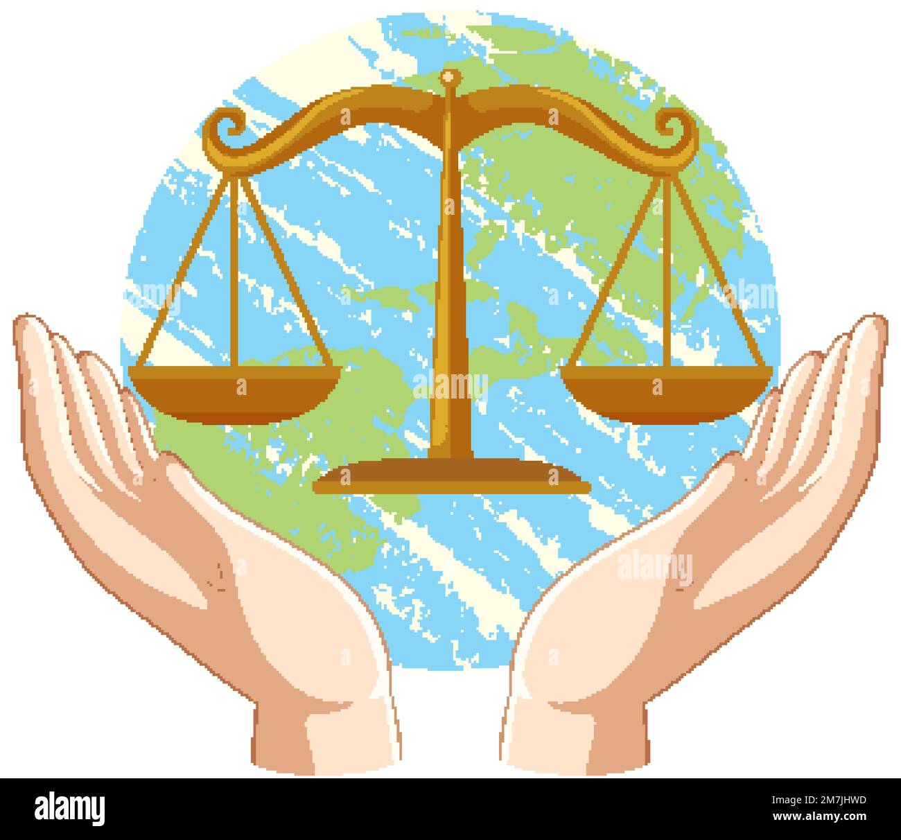 Legal justice balance scale icon illustration Stock Vector Image & Art ...
