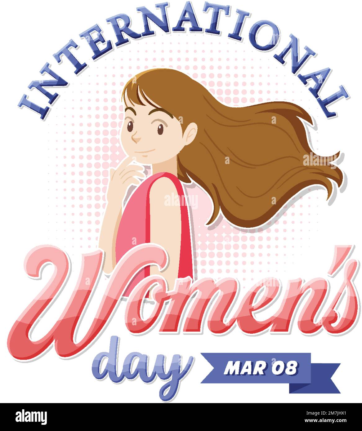 International women day logo illustration Stock Vector Image & Art - Alamy