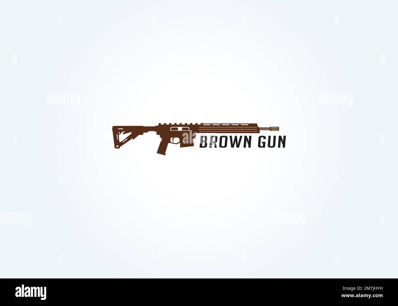 Gun Logo Template. Military and Weapon Logo Design vector illustration ...