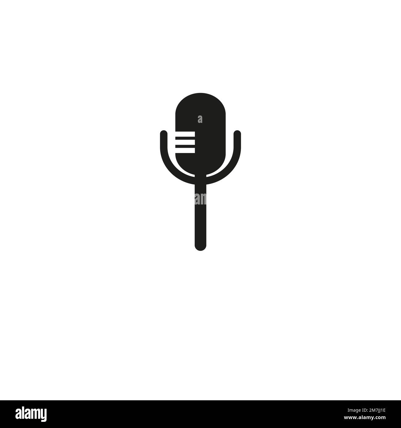 Microphone icon vector illustration logo template for many purpose ...