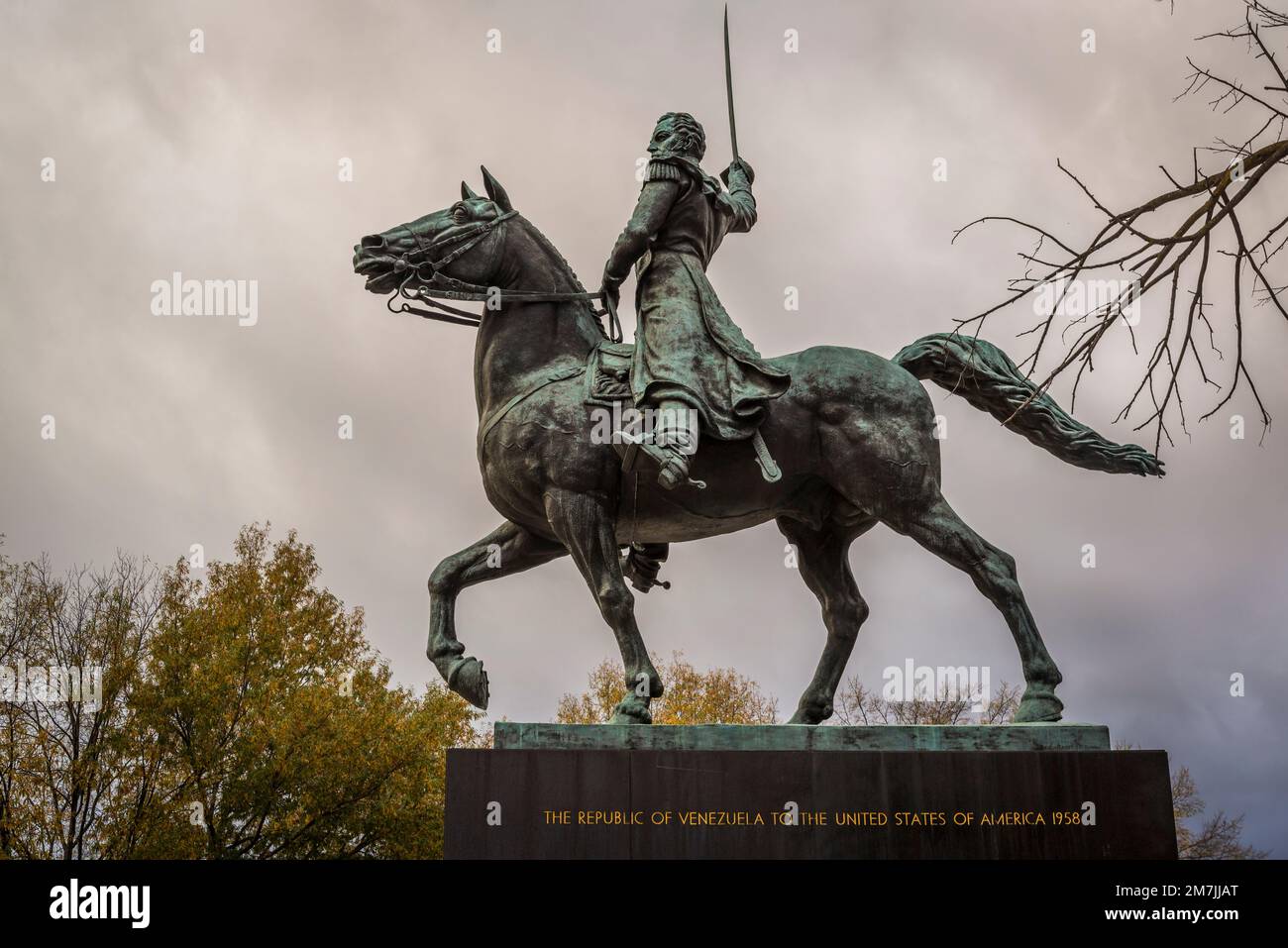 Simon Bolivar The Liberator statue, Washington, D.C., USA Stock Photo ...