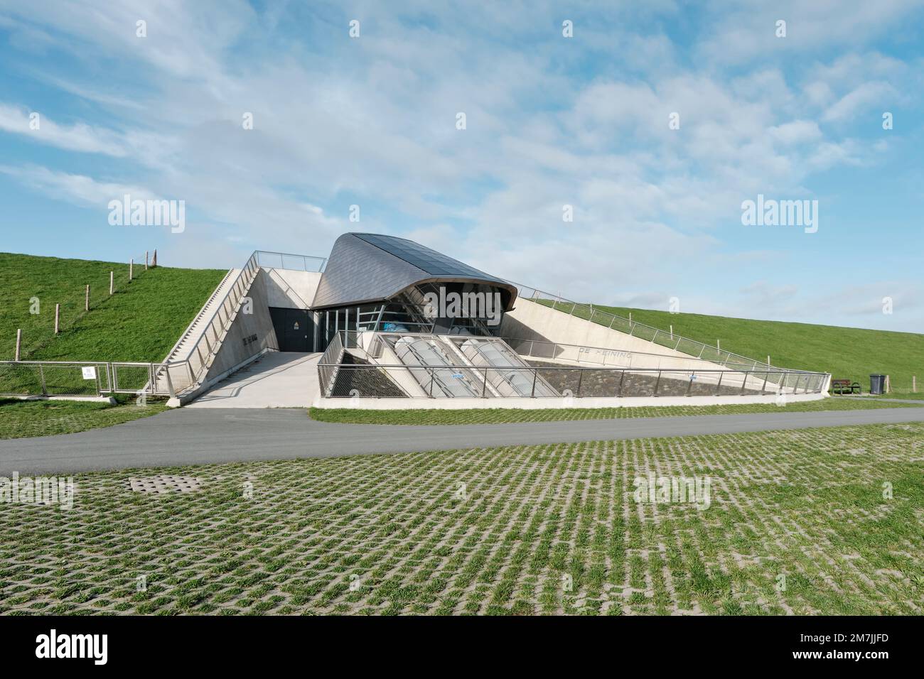 De Heining is a pumping station on the seawall near Marrum. It ...