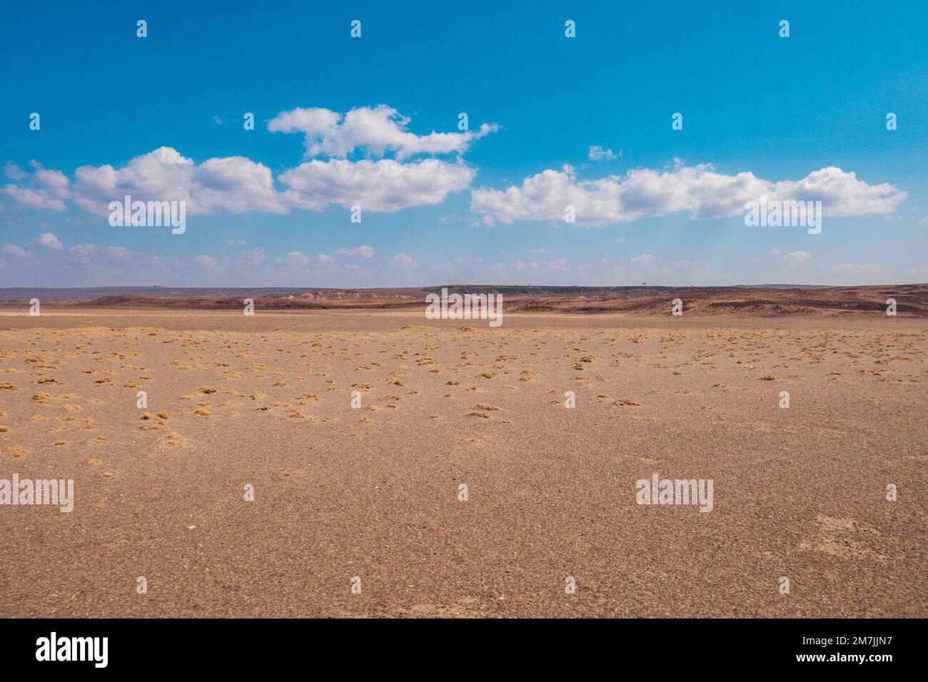 Scenic view of the panaramic desert landscapes in Loiyangalani in ...