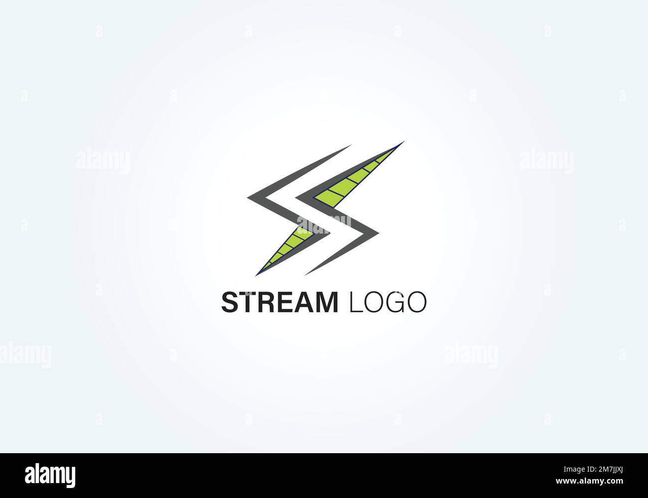 stream logo and icon design template for business Stock Vector Image ...