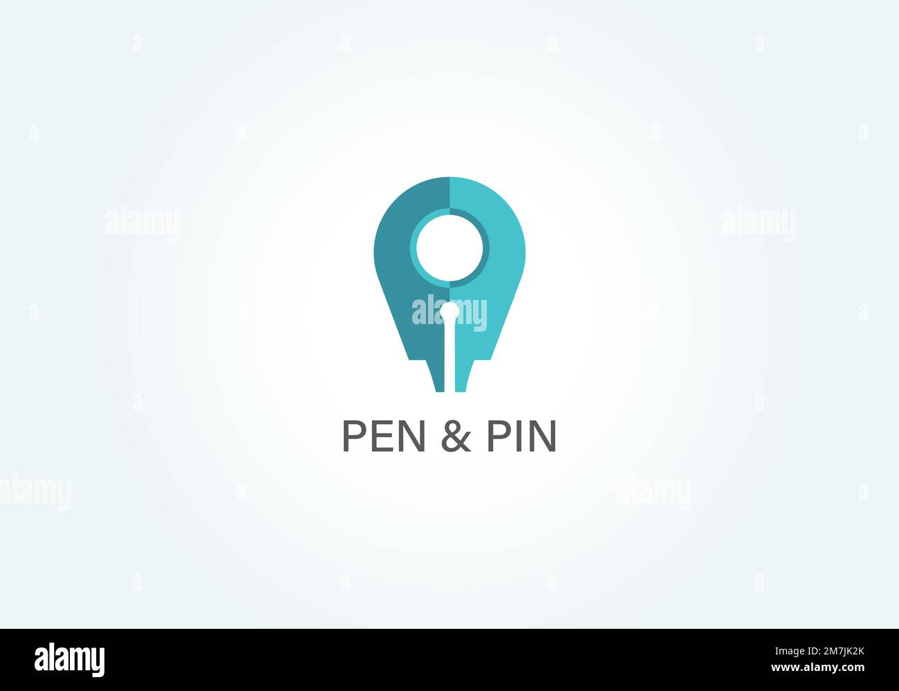 pen pin logo. pen illustration. pin location logo. creative logo icon ...