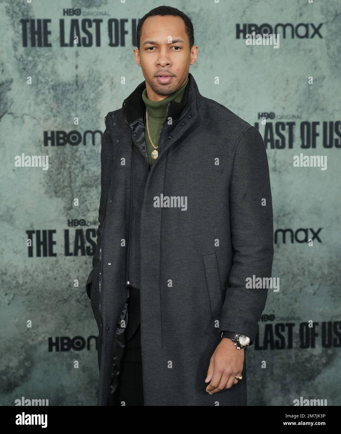 Jimel Atkins arrives at HBO's THE LAST OF US Premiere held at the ...