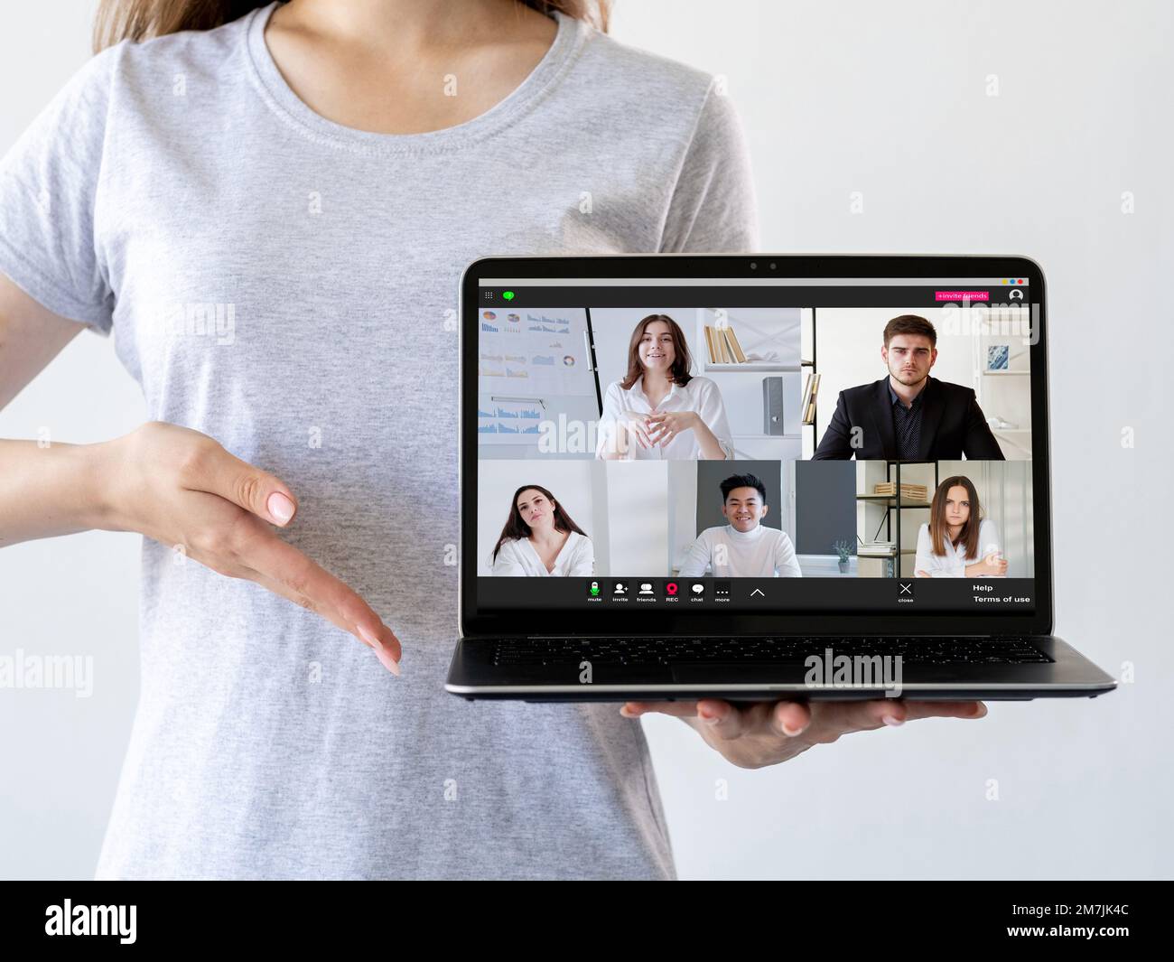 Video conference business telework hi-res stock photography and images ...