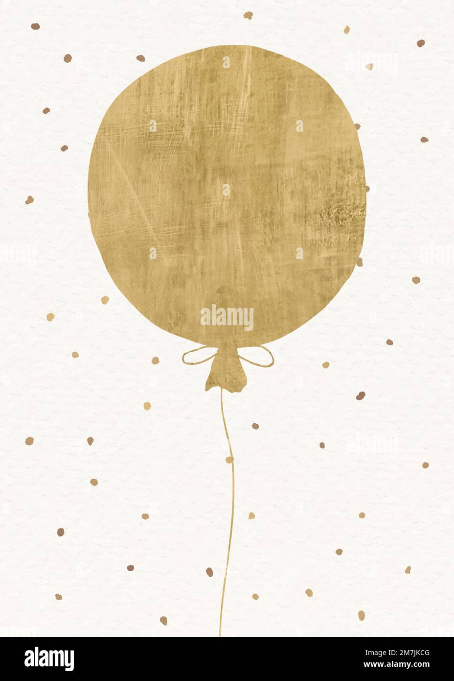 Gold balloon invitation card vector festive background Stock Vector ...