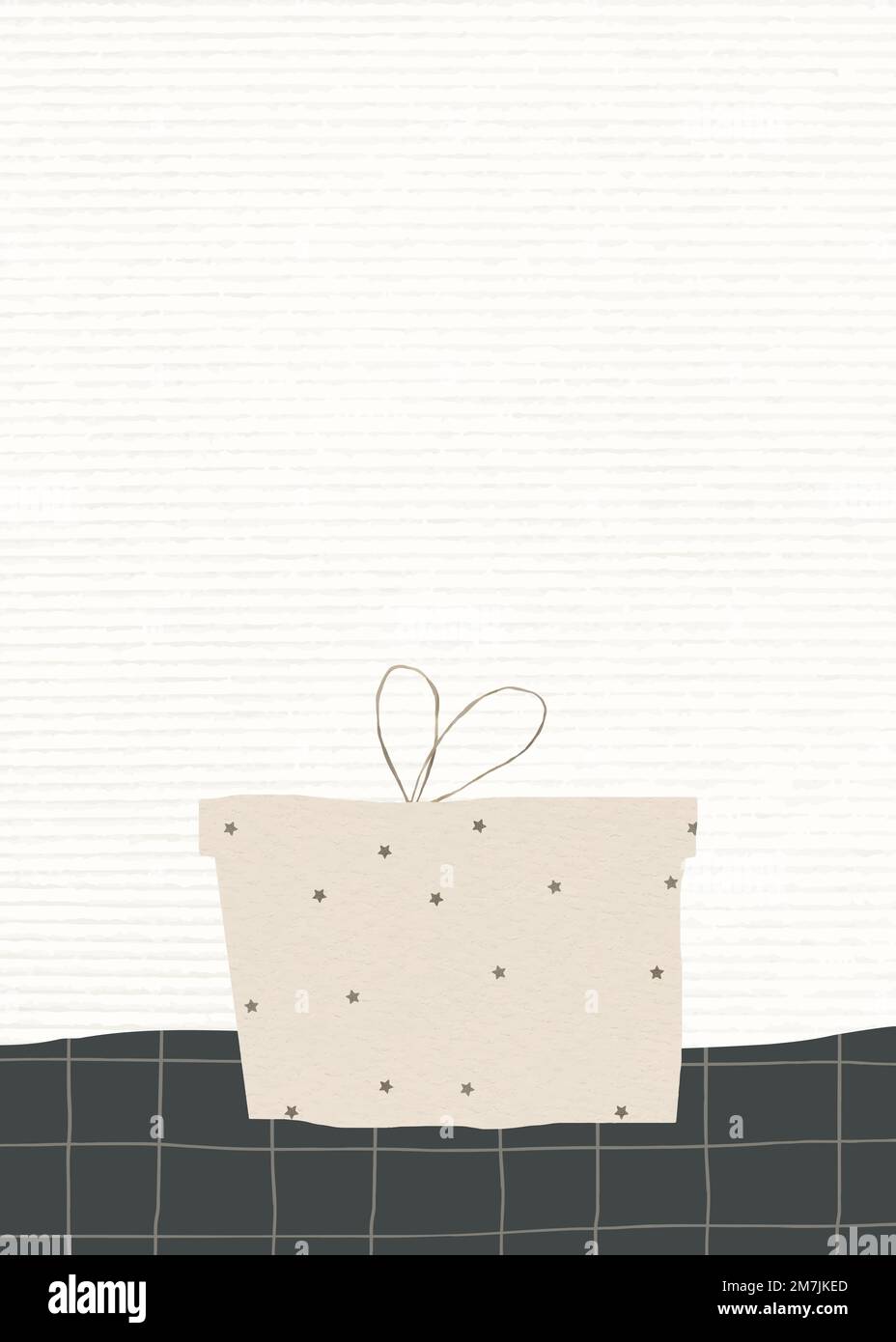 Gift box invitation card vector festive background Stock Vector Image ...