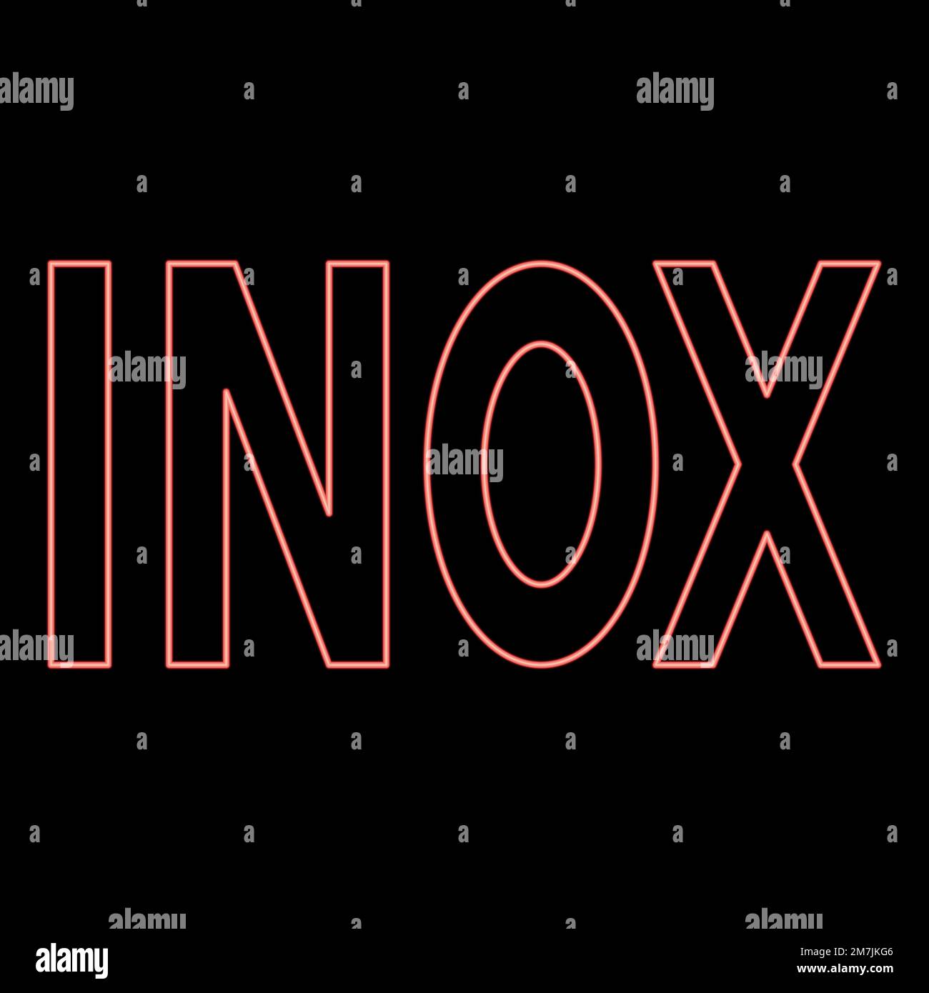 Neon inox inscription symbol type cooking surfaces sign utensil ...