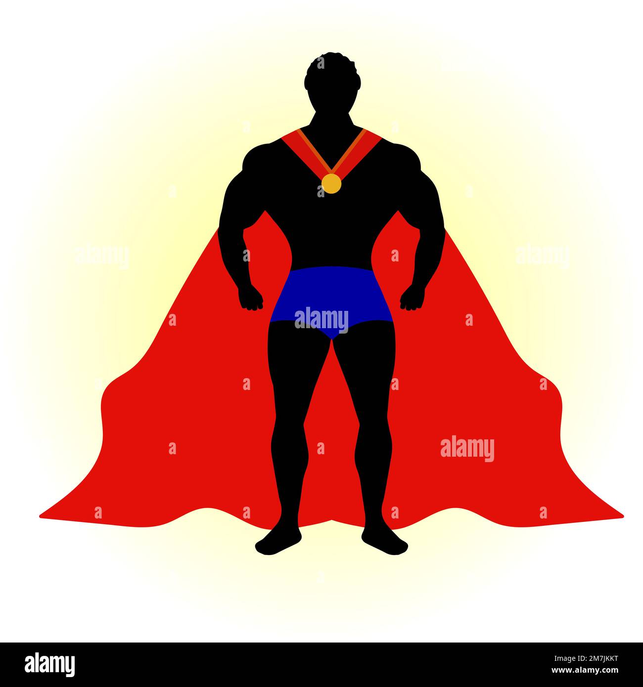 superhero isolated on white background. Vector illustration Stock ...