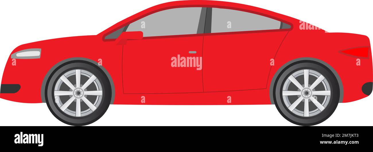 car isolated on white background. Vector illustration Stock Vector ...