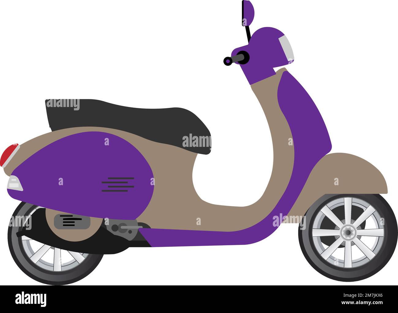 scooter isolated on white background. Vector illustration Stock Vector ...