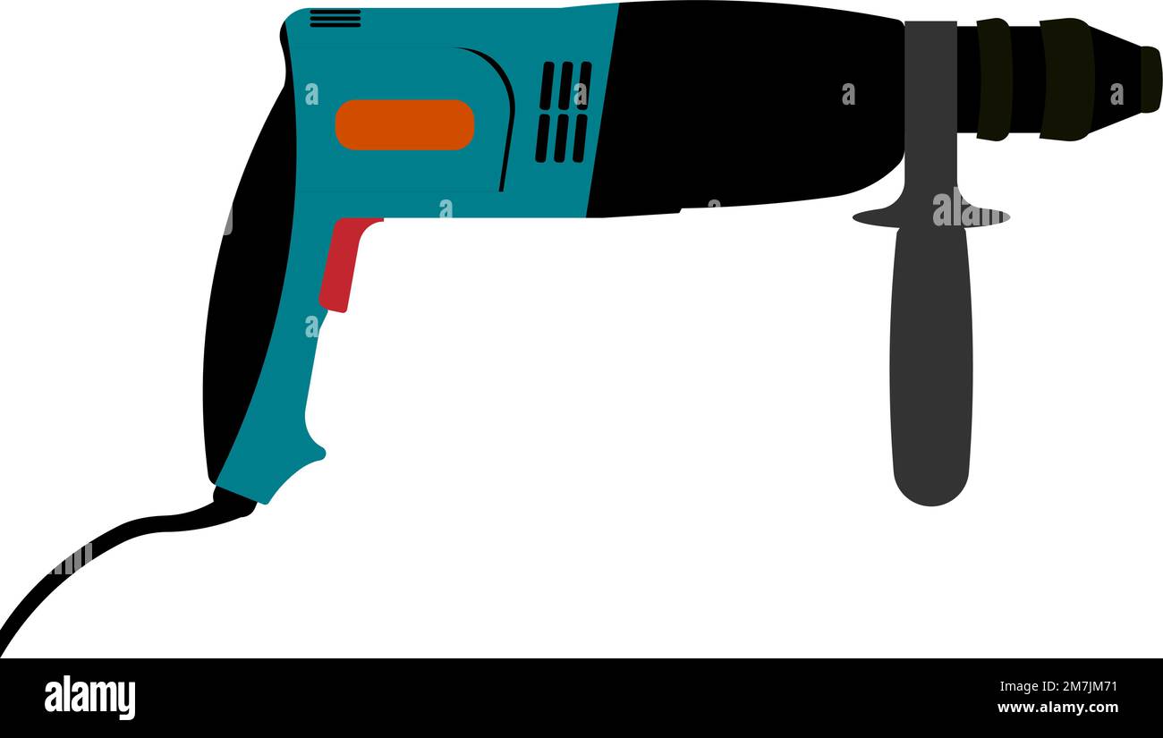 drill isolated on white background. Vector illustration Stock Vector ...