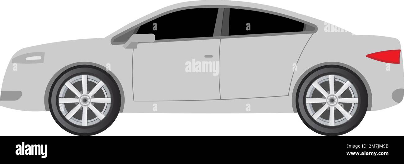 car isolated on white background. Vector illustration Stock Vector ...