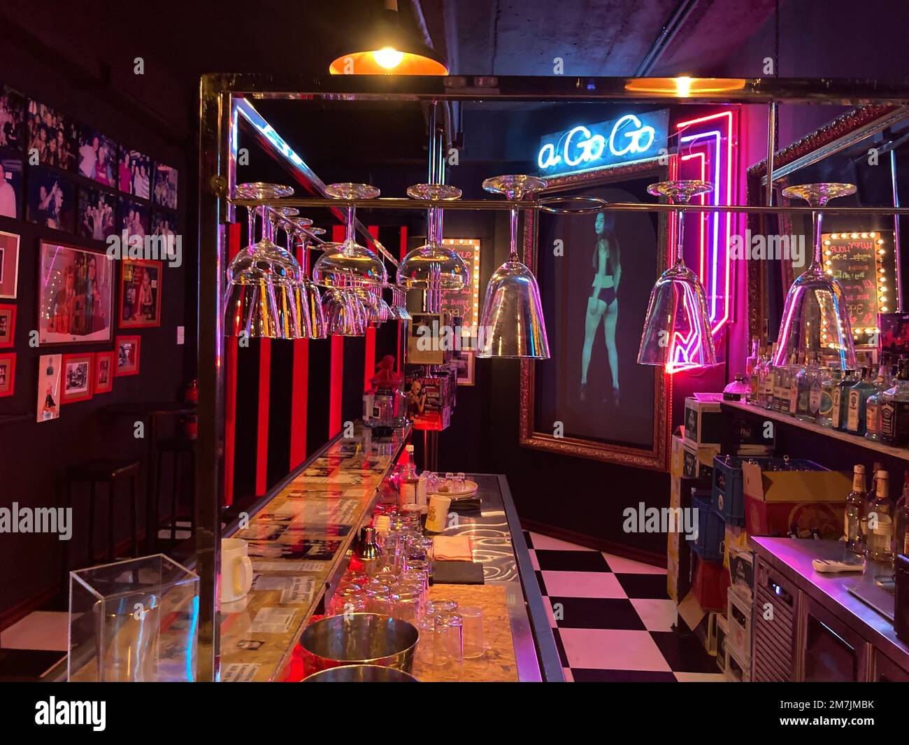 Bangkok, Thailand. 22nd Feb, 2022. A replica of the famous Grand Prix ...