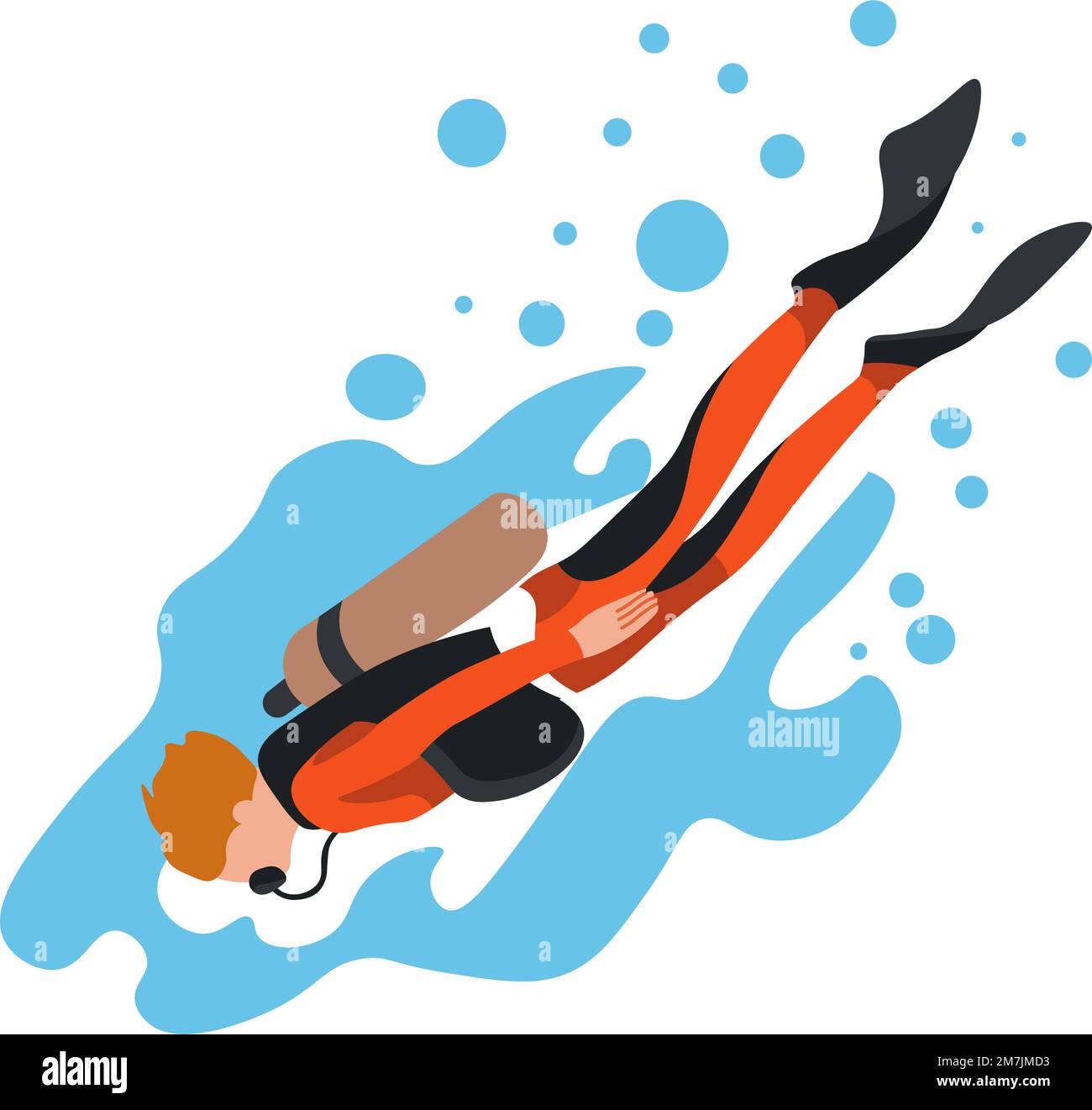 Scuba diving and snorkeling, summer activities Stock Vector Image & Art ...