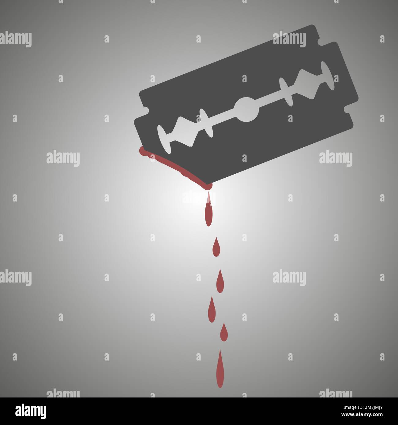 blade and blood isolated on white background. Vector illustration Stock ...