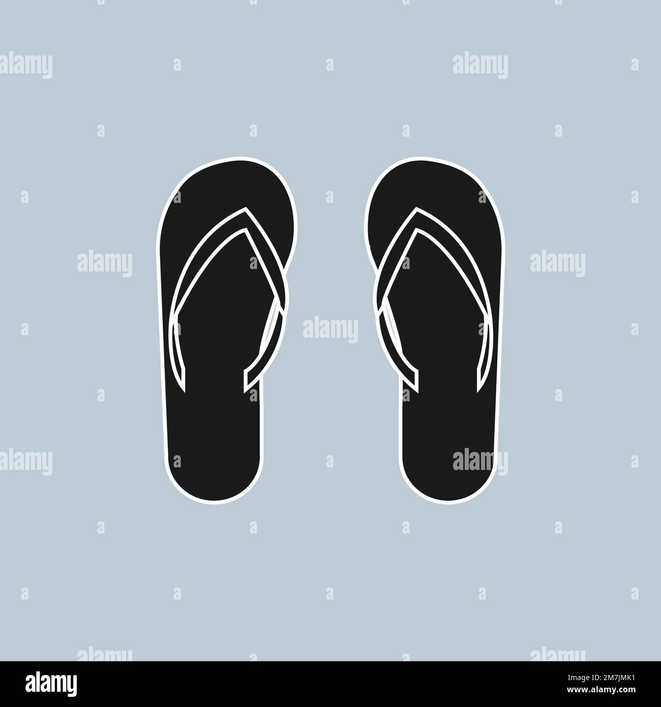 Beach slippers. thongs icon Stock Vector Image & Art - Alamy