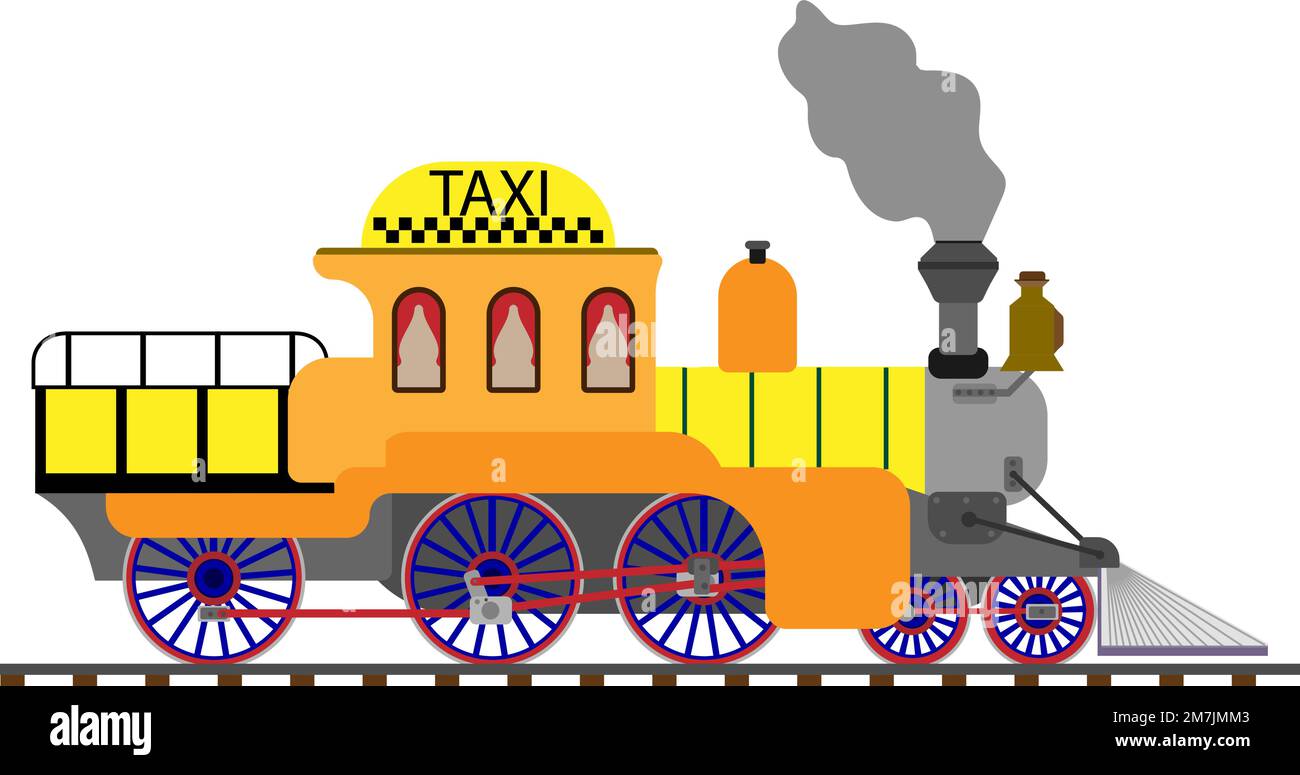 train, isolated on white background. Vector illustration Stock Vector ...