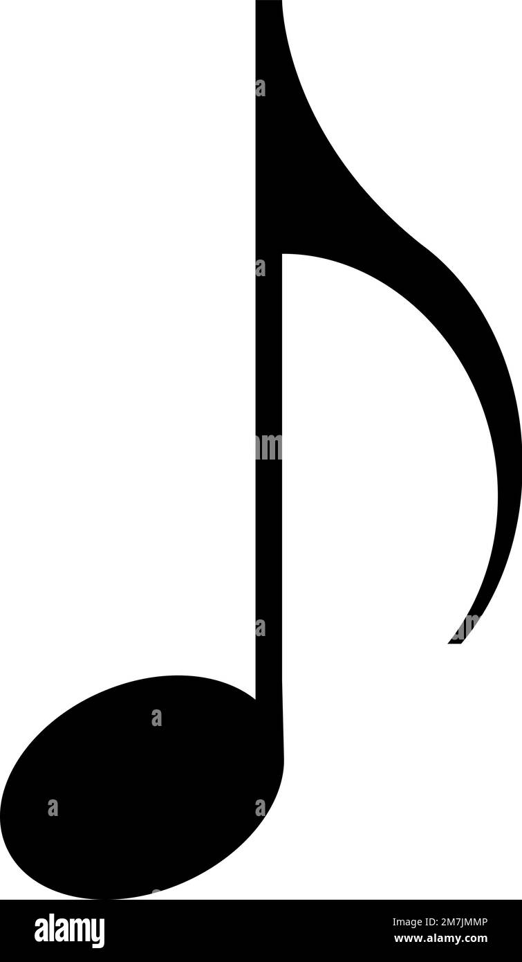 Music note Icon isolated on white background. Vector illustration. Eps ...