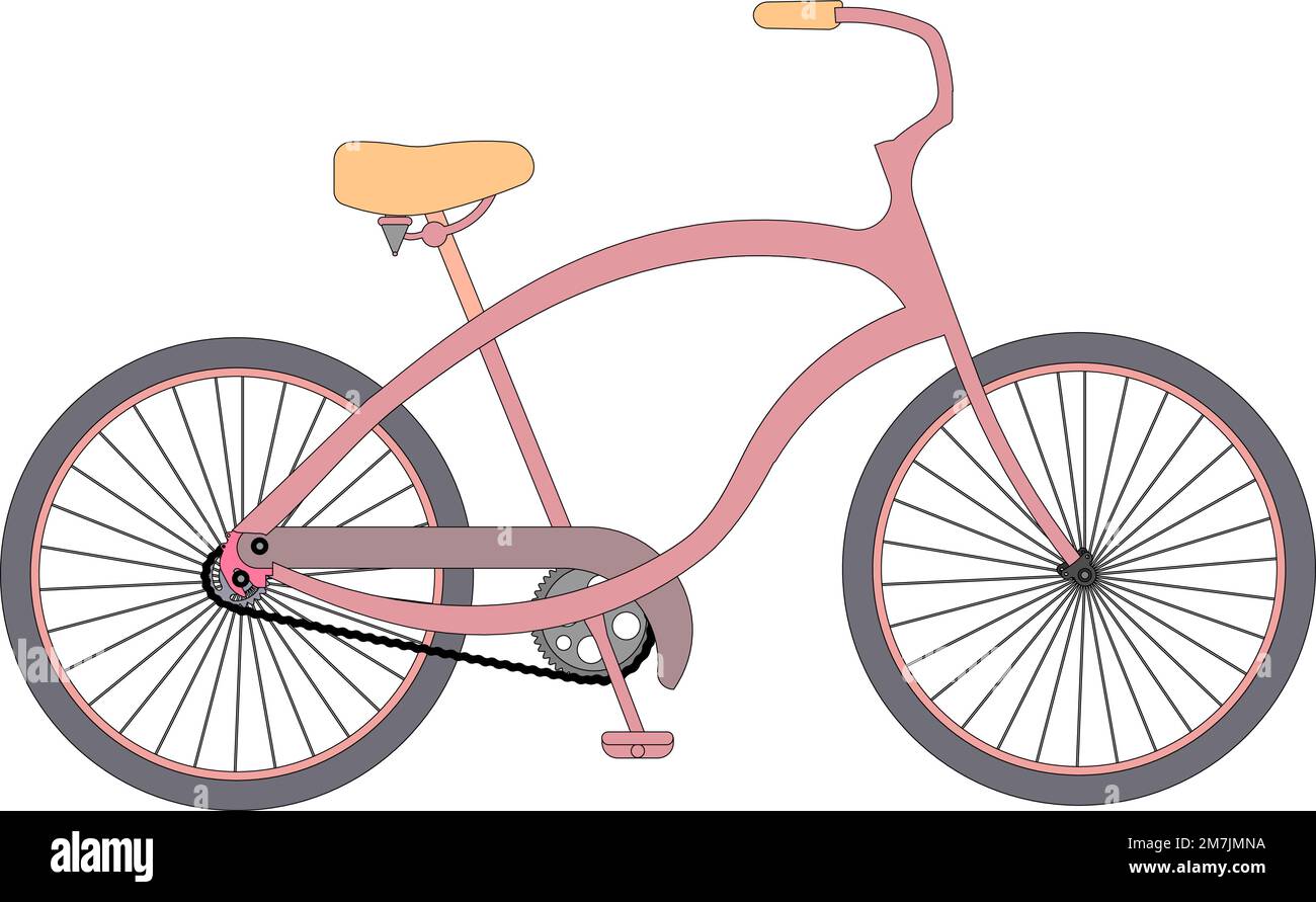 Black girl with bike Cut Out Stock Images & Pictures - Alamy