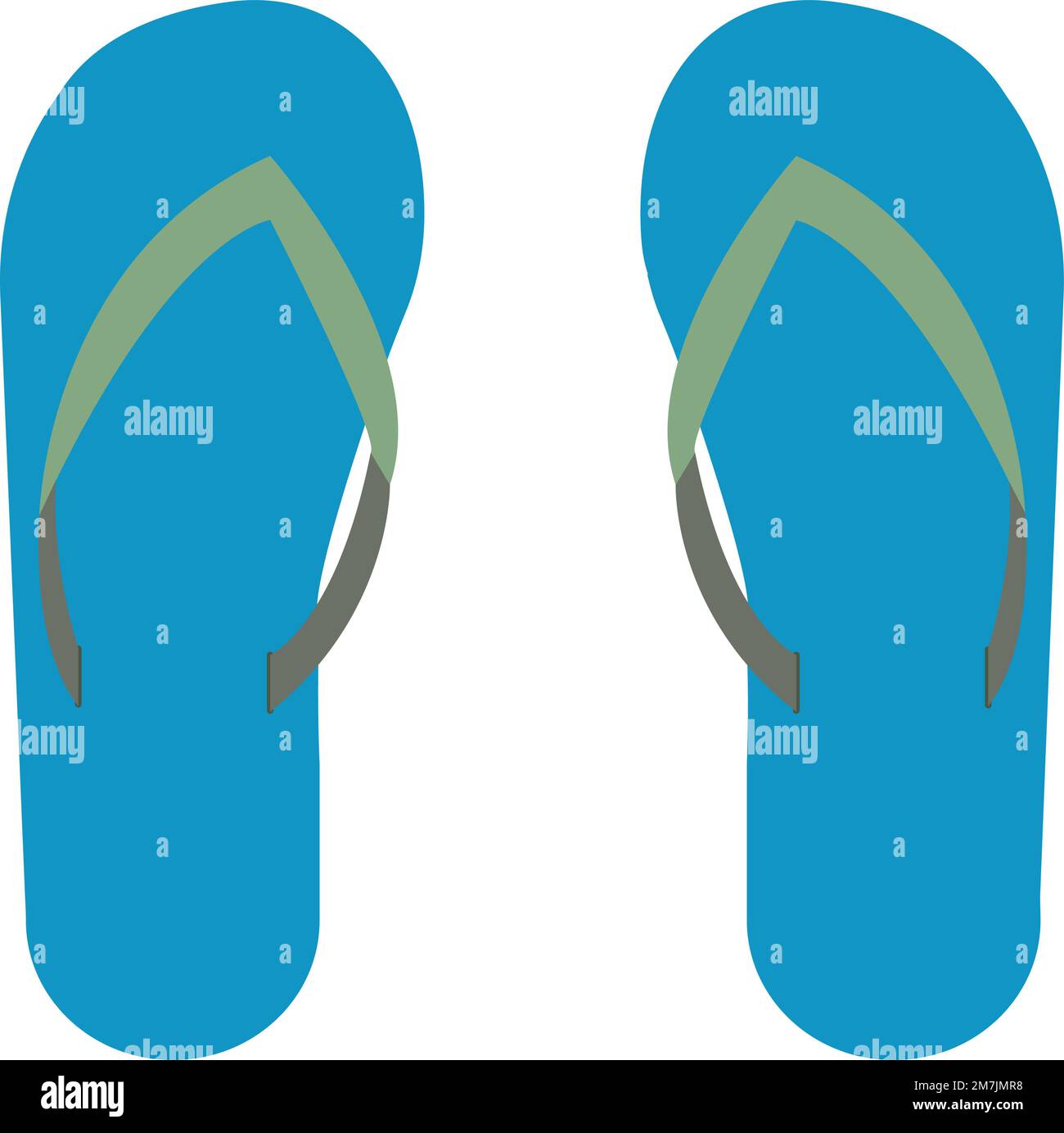 Rubber thong slippers Stock Vector Images - Alamy