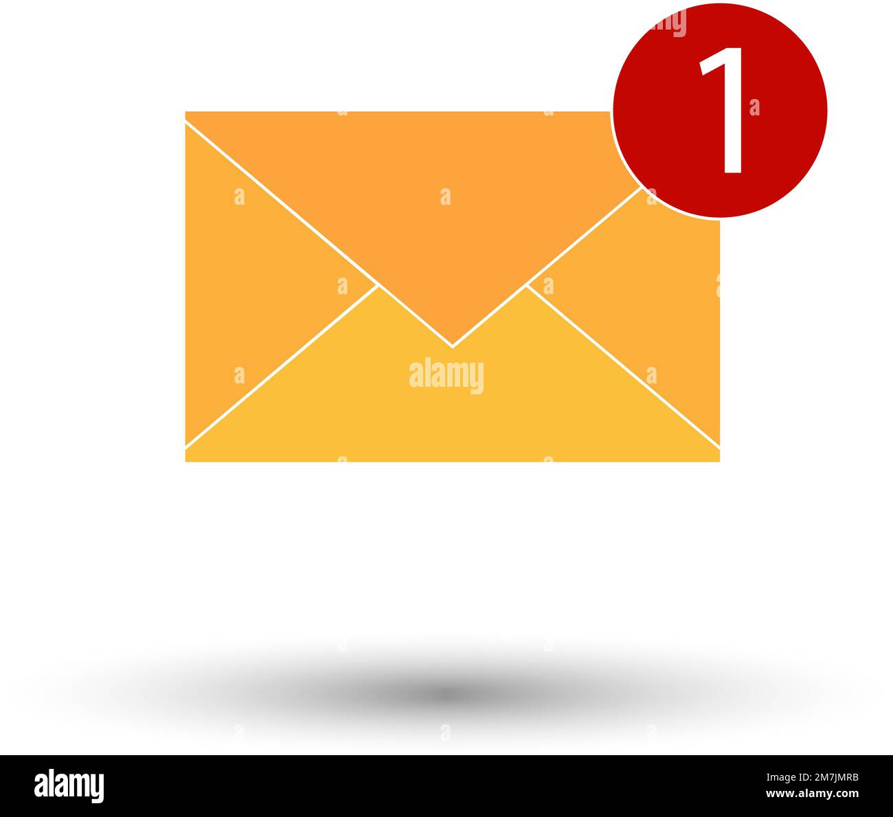 Email message isolated on white background. Vector illustration. Eps 10 ...