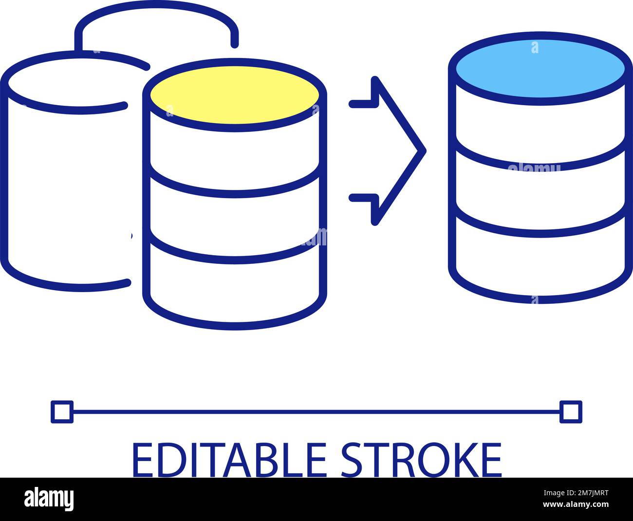 Replace Database Rgb Color Icon Stock Vector Image And Art Alamy