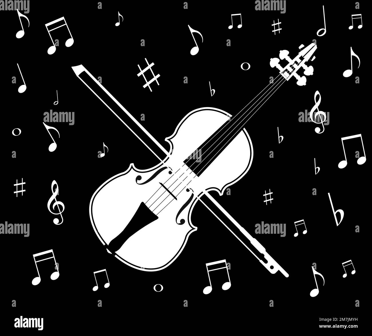 Violine vector vectors hi-res stock photography and images - Alamy