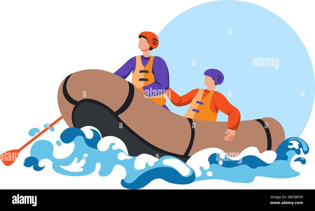 Summer activity and leisure, boating on water Stock Vector Image & Art ...