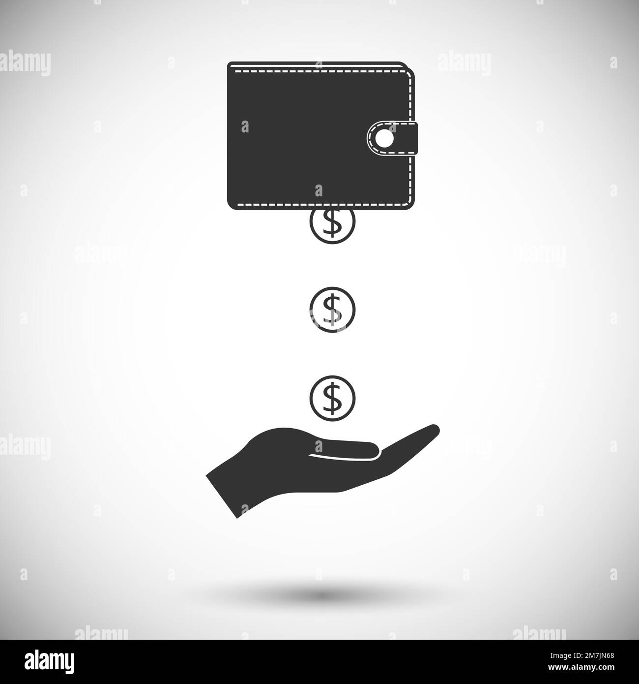 Financial Aid isolated on white background. Vector illustration. Eps 10 ...