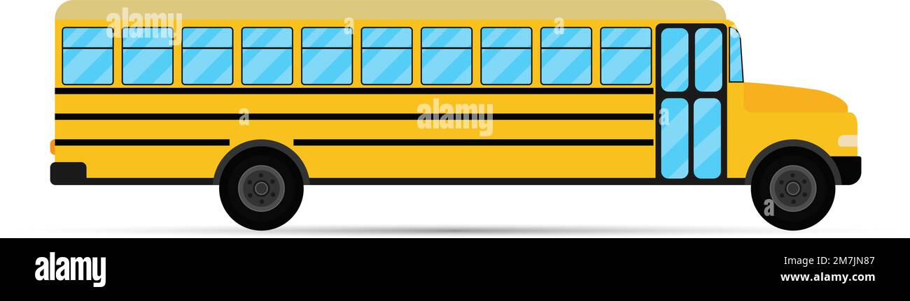 School bus vector isolated on white background. Vector illustration ...