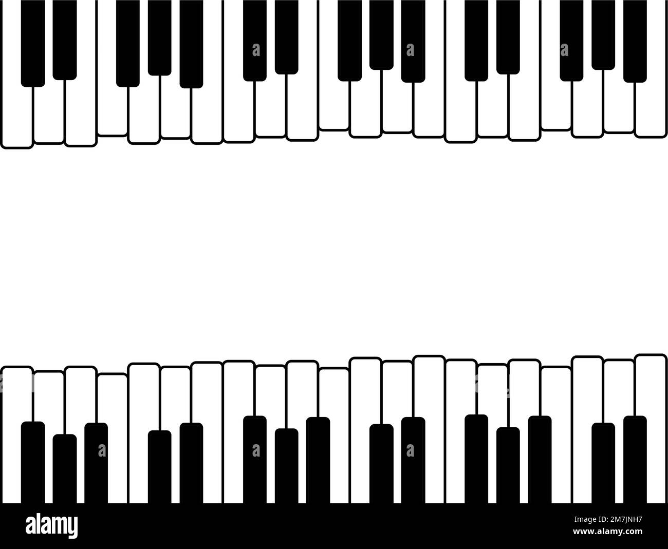 piano keys with copy space Vector illustration. Eps 10 Stock Vector ...