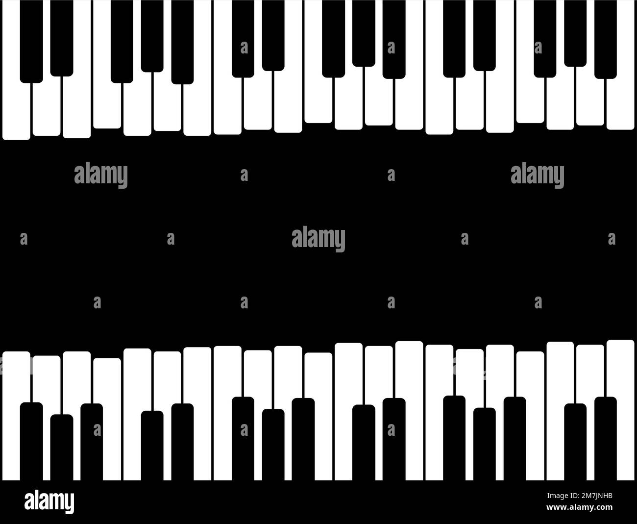 piano keys with copy space Vector illustration. Eps 10 Stock Vector ...