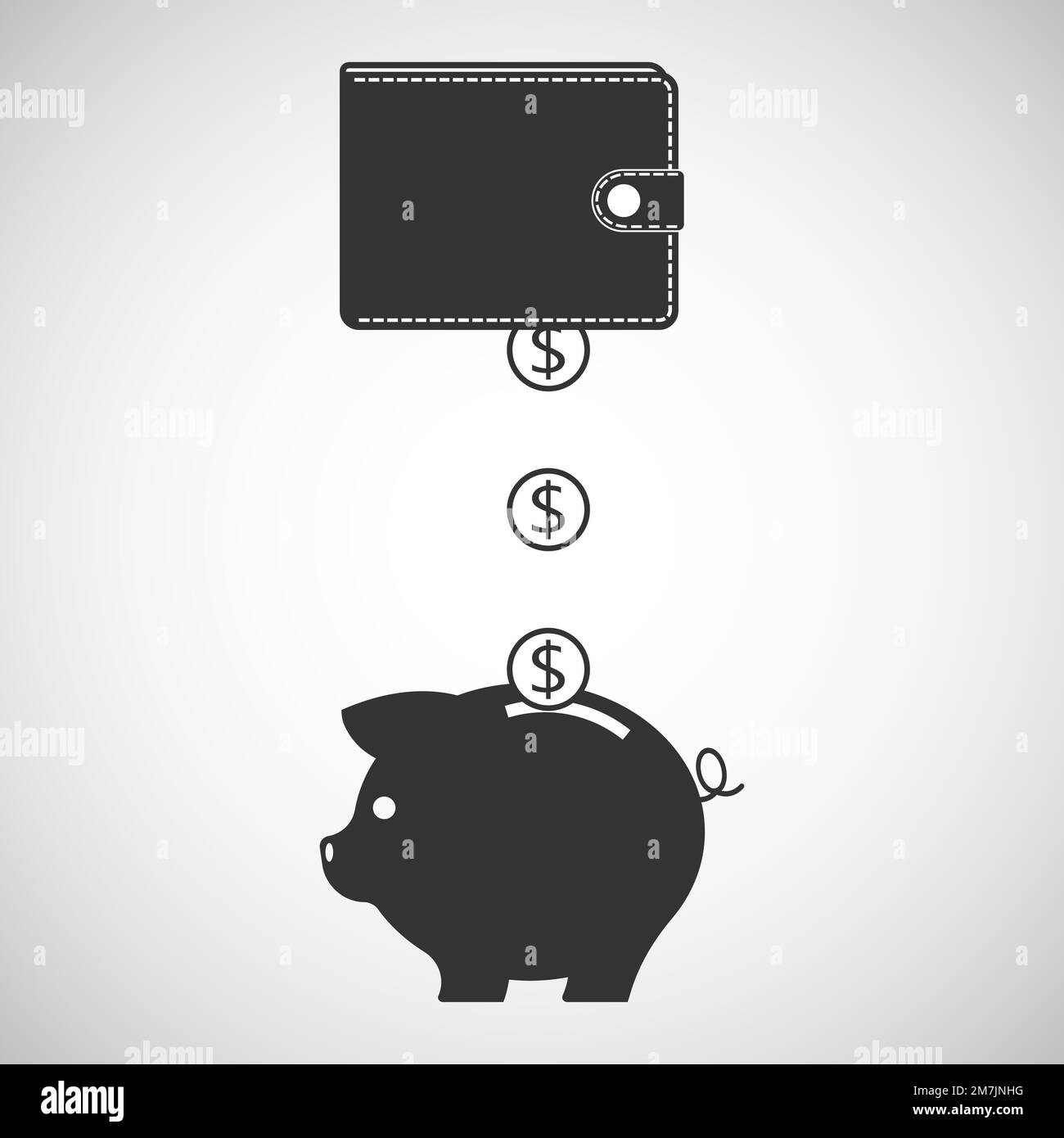 Purse saving investing money Stock Vector Images - Alamy