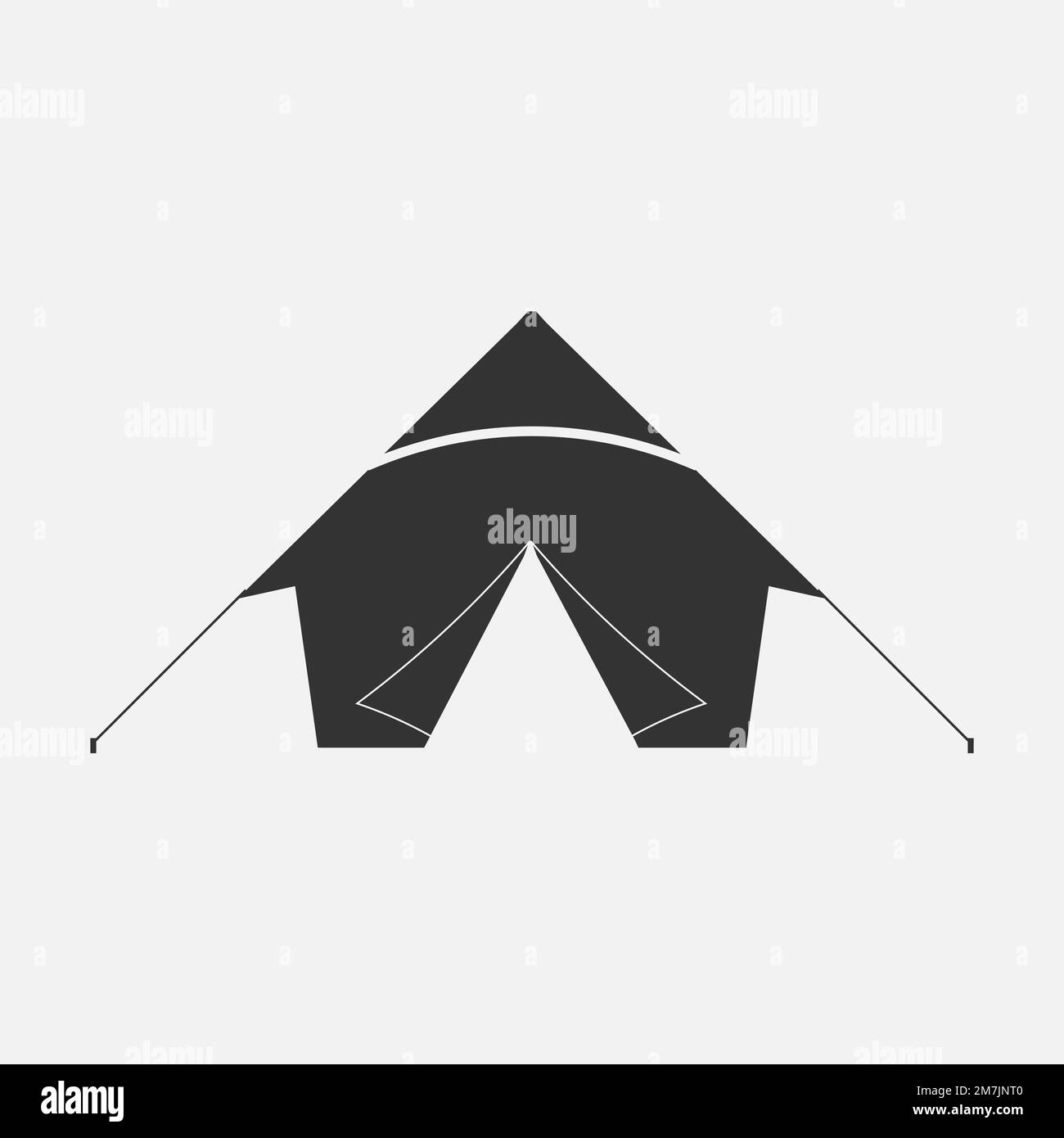 tent isolated on white background. Vector illustration. Eps 10 Stock ...
