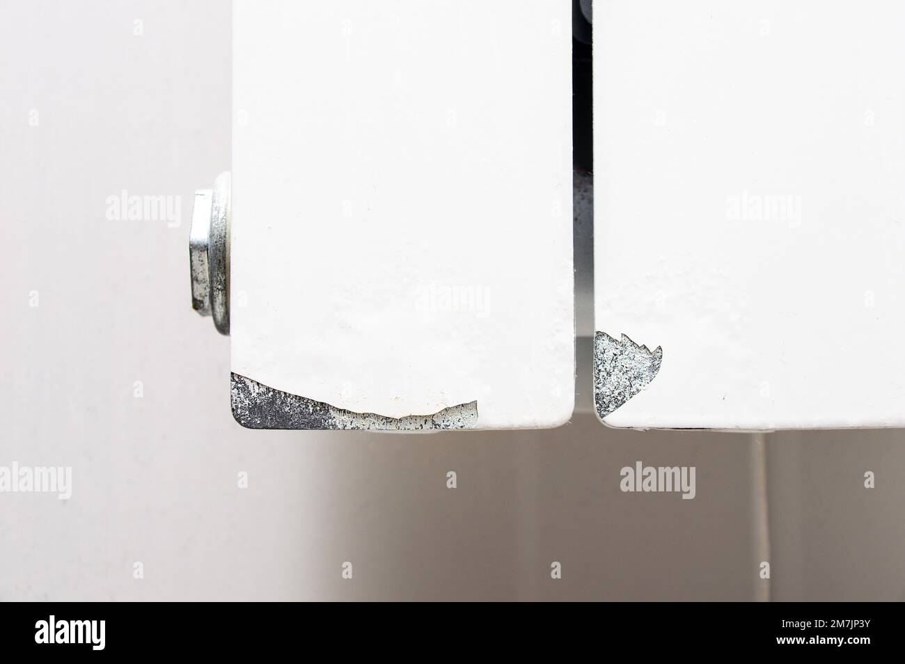 Close up water radiator rusty from water leakage and moisture Stock ...