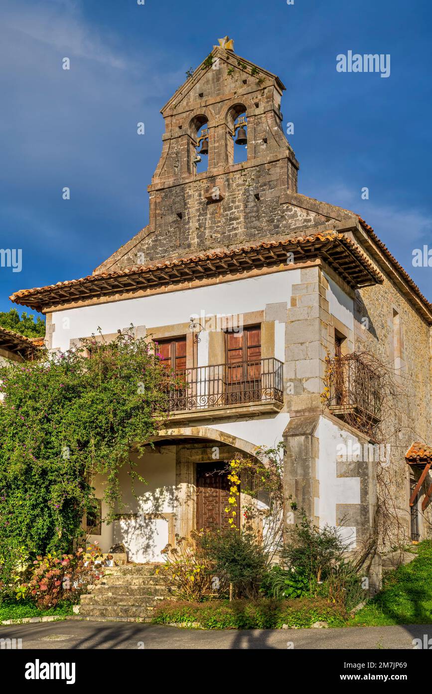 Ermita de Santa Rita chapel, Villahormes, Asturias, Spain Stock Photo ...
