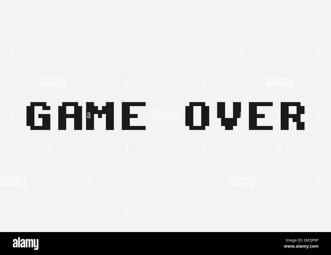 8 bit font illustration vector Black and White Stock Photos & Images ...