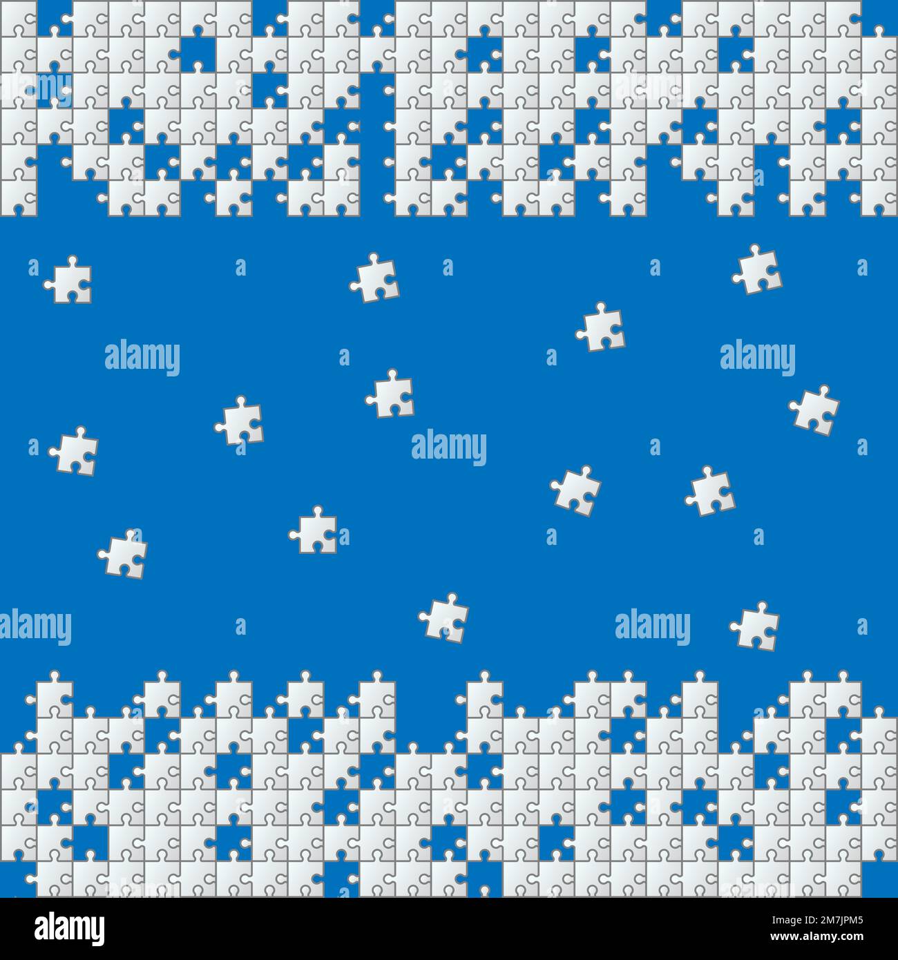 Unfinished jigsaw puzzle white Stock Vector Images - Alamy