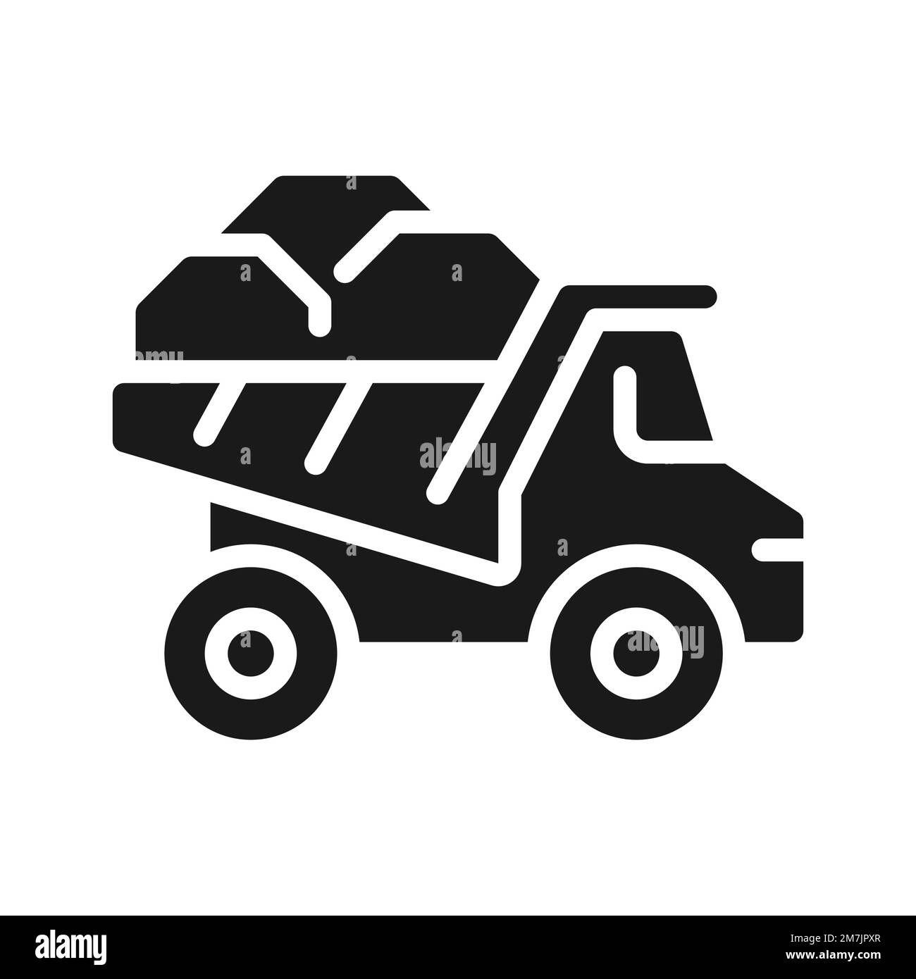 Mining image dump truck Cut Out Stock Images & Pictures - Alamy