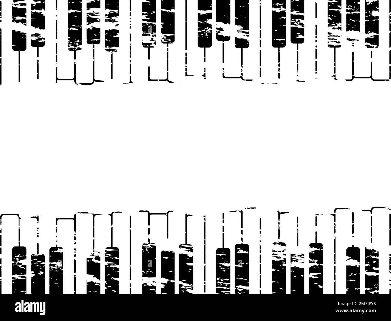 piano keys with copy space Vector illustration. Eps 10 Stock Vector ...