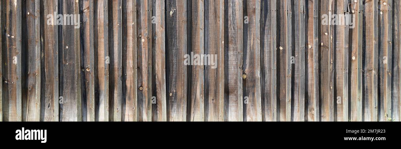 wooden brut vertical wall fence web header for background wood panorama ...