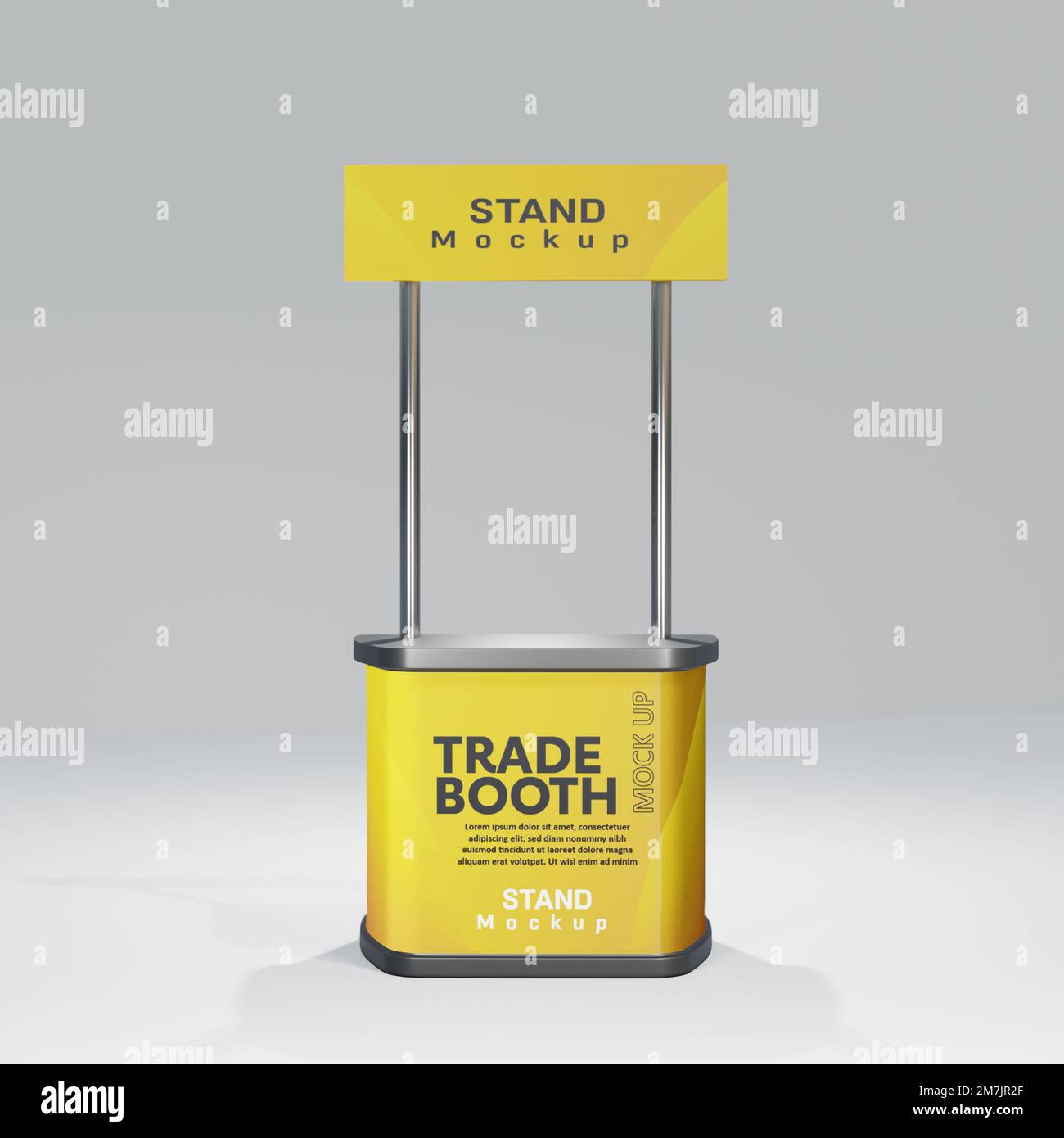 pbusiness promotion trade stand 3d mock up Stock Photo - Alamy