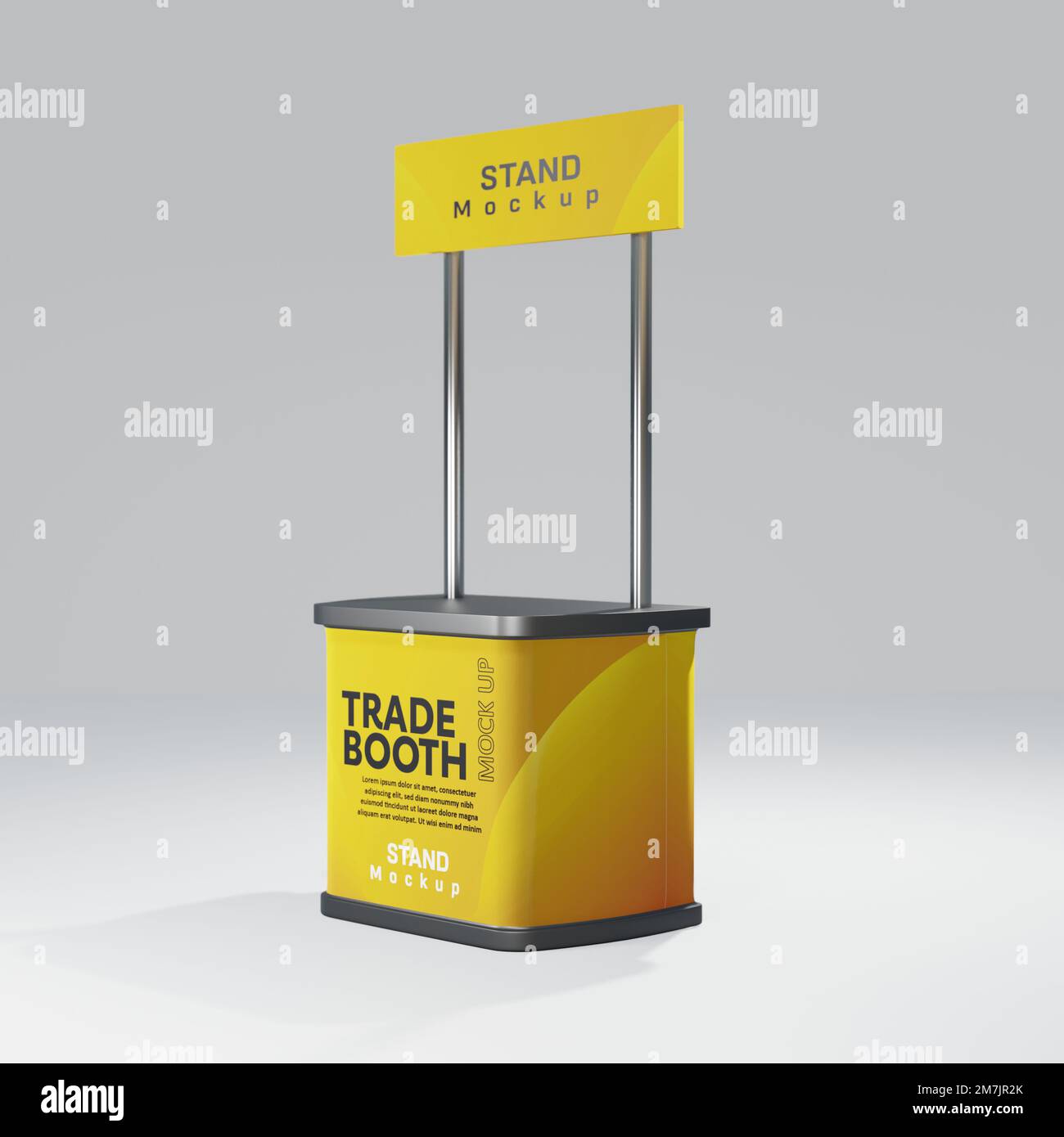 pbusiness promotion trade stand 3d mock up Stock Photo - Alamy